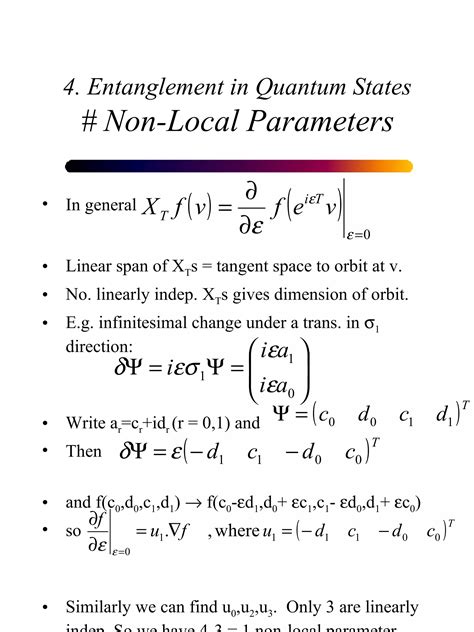 Multi Particle Entanglement In Quantum States And Evolutions Ppt