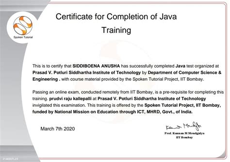 Siddiboena Anusha On Linkedin Java Coursera Completion