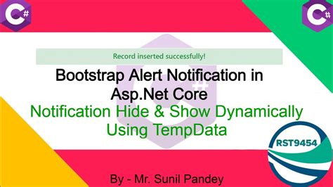 Bootstrap Alert Notification Dynamically Using Tempdata Show Alert