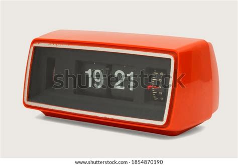 Retro Flip Clock On Off White Stock Photo Shutterstock