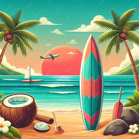 the summer holiday enjoy realistic background for summer season