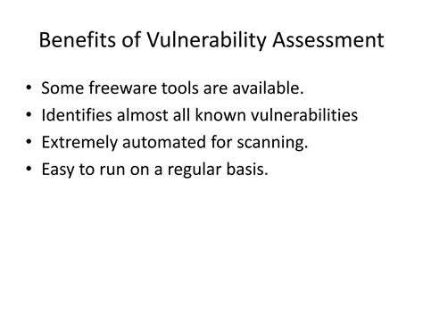 Vulnerability Assessment And Penetration Testing Pptx