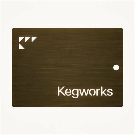 Kegworks Antique Brass Sample Chip