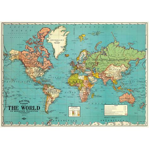 Check Out The Deal On Political World Map Vintage Art Travel Poster At