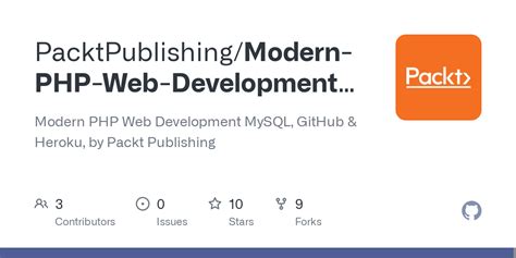 Github Packtpublishingmodern Php Web Development Mysql Github Heroku