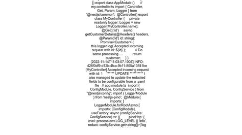 Nestjs How To Customise Log Messages To Include One News Page Video