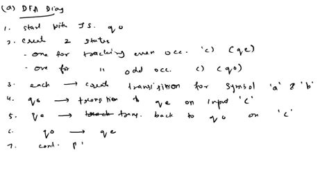 SOLVED A Draw The Diagram For A DFA That Accepts All Strings Over The Alphabet A B C Such That