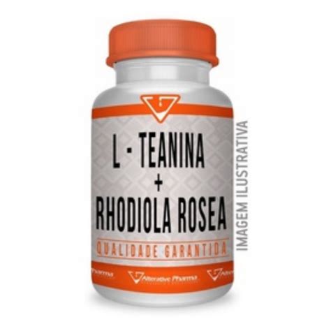 L Teanina 200mg Rhodiola Rosea 300mg 60 Cápsulas Shopee Brasil