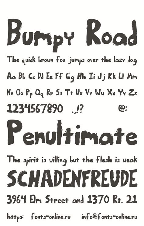Bumpy Road Font