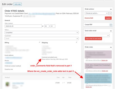WooCommerce Move Order Notes Checkout