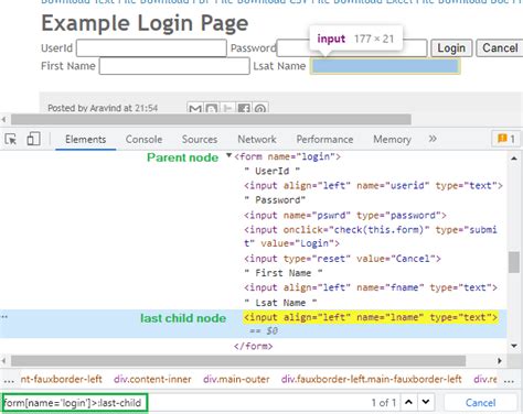 Css Selector In Selenium