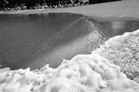 Wave On Sandy Beach Background Splash Of Waves On The Sandy Beach Stock Image Image Of