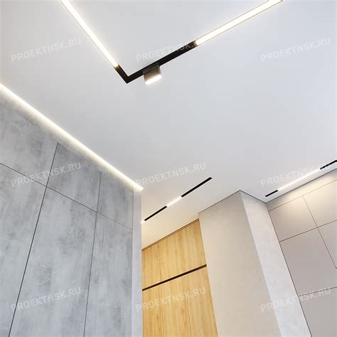 Теневой натяжной потолок установка фото цены