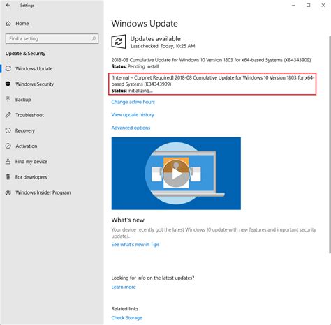 Windows 10 Update Stuck In Initializing Status Internal Corpnet