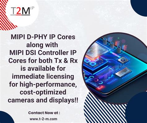 mipi d phy ip cores along with mipi dsi controller ip cores