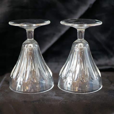 Two Vintage French Apero Glasses Liqueur Glasses Classic French Drinking Glasses Stemware