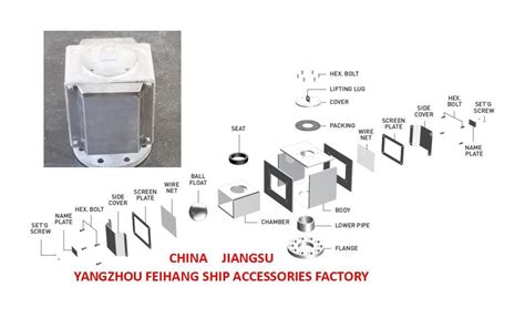 Marine Box Type Ball Float Air Vent Head Technical Data Floatingball