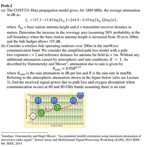 Prob2 A The Cost231 Hata Propagation Model Gives