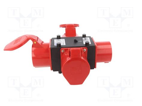 Connector Ac Supply 3 Phase Splitter 32a 400vac Iec 60309 Teval Elektroonika
