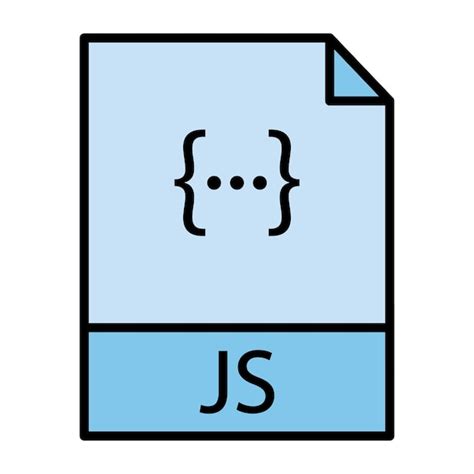 ilustración plana del archivo javascript vector premium