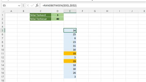 Membuat Angka Acak Tanpa Duplikat Dengan Rumus Excel Belajar Excel