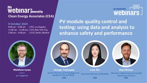 pv module quality control and testing using data and analysis to
