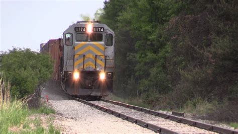 Lake State Railway Heads North To Saint Helen Michigan 6 7 2014 Youtube