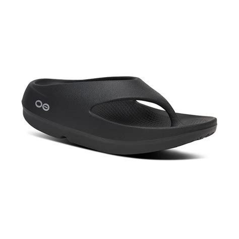 Shop Womens Ooriginal Plus Black Womens Sandals By Oofos