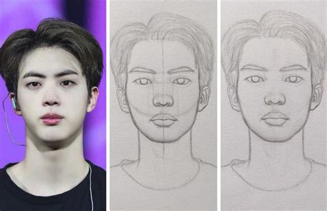 Portrait Drawing Tutorial Sketching ARMY S Amino