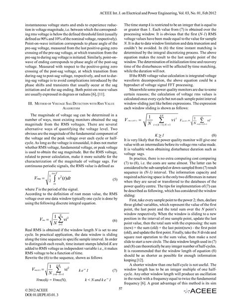 Characteristics Analysis Of Voltage Sag In Distribution System Using Rms Voltage Method Pdf