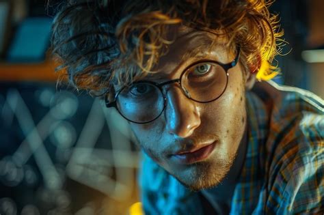 Young Mathematician Intensely Focused On Solving Complex Problems In A