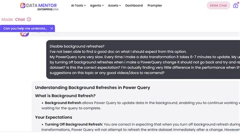 Disable Background Refreshes Power Query Enterprise Dna Forum