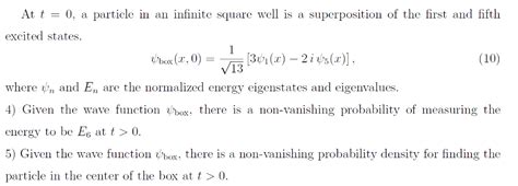 Solved At T A Particle In An Infinite Square Well Is A Chegg