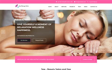 Beauty Spa Massage Salon Html Template Templatemonster