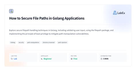 How To Secure File Paths In Golang Applications Labex