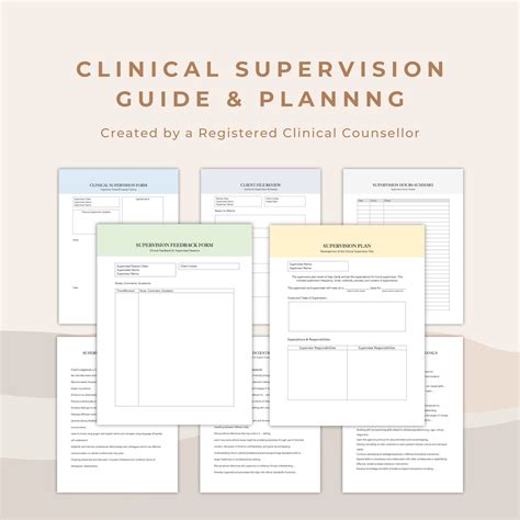 Clinical Supervision Template Bundle Supervision Plan Notes Forms Pdf And Word Etsy