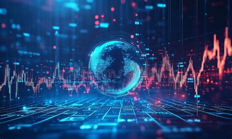 Global Financial Data Visualization Stock Illustration Illustration