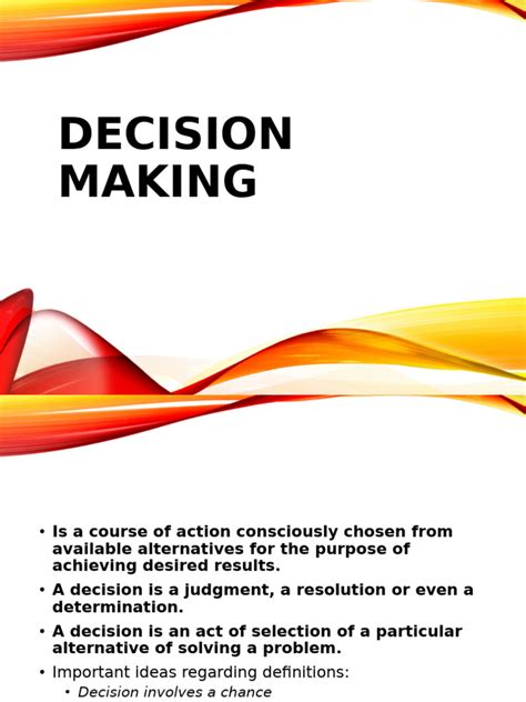 Decision Making Pdf Cognition Psychological Concepts