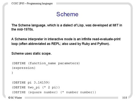 Cosc 2 P 05 Programming Languages Imperative Languages