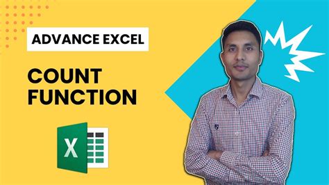 How To Use Count Function In Excel Youtube