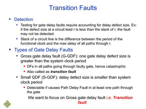 01 Transition Fault Detection Methods By Swetha Ppt