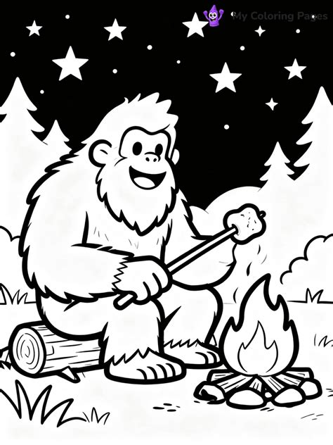35 Bigfoot Coloring Pages Free Pdf Printables