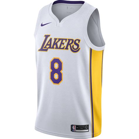 Nike Nba Los Angeles Lakers Kobe Bryant Swingman Home Jersey White Pl