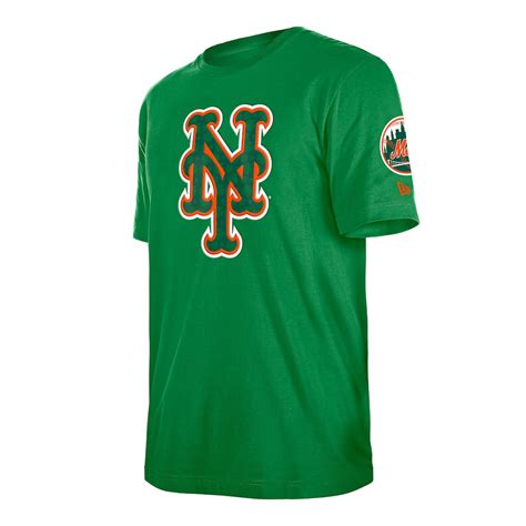 Mens New York Mets New Era Kelly Green St Patricks Day Shamrock Fill T Shirt
