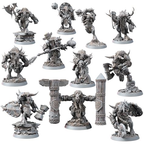 The Minotaurs Of Fell Falls 11u Wargame Exclusive Fantasy
