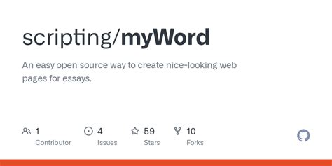 GitHub Scripting MyWord An Easy Open Source Way To Create Nice