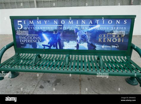 Los Angeles California Usa 10th August 2023 Obi Wan Kenobi Bus Bench