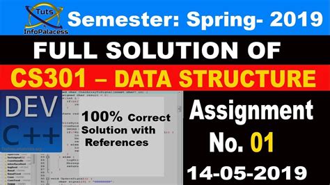 Latest Cs301 Assignment 1 Solution Spring 2019 100 Correct Youtube