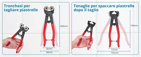 Autoutlet Kit Pinza Taglierina Per Mosaico Tagliavetro Tronchesi