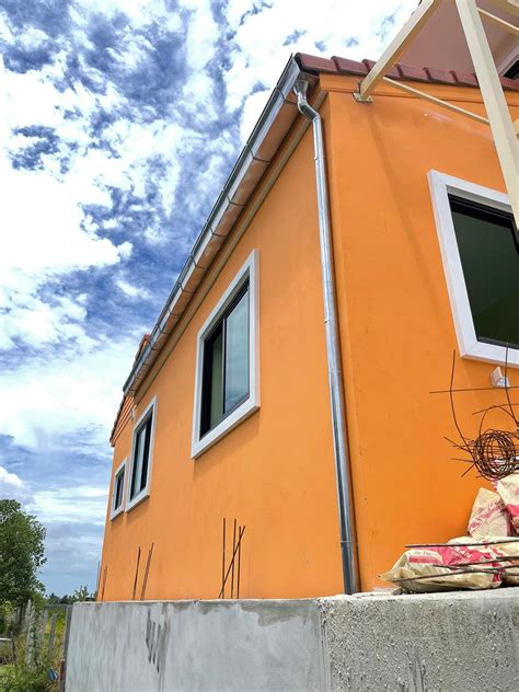 🚩 รางน้ำตัวบ้านจริงสวยๆครับ 🚩 งานติดตั้งรางน้ำตัวบ้านจริงชั้น2 ชั้น1 🚩 รางน้ำฝนสแตนเลสเกรด304 🚩